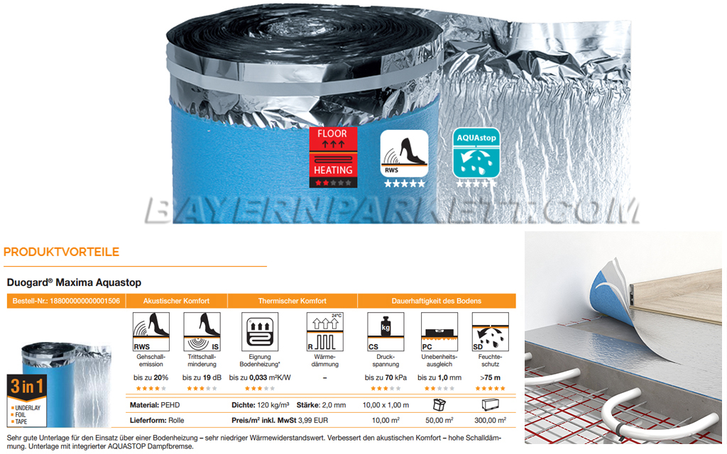 Ewifoam Duogard maxima Aquastop (2.0 mm)